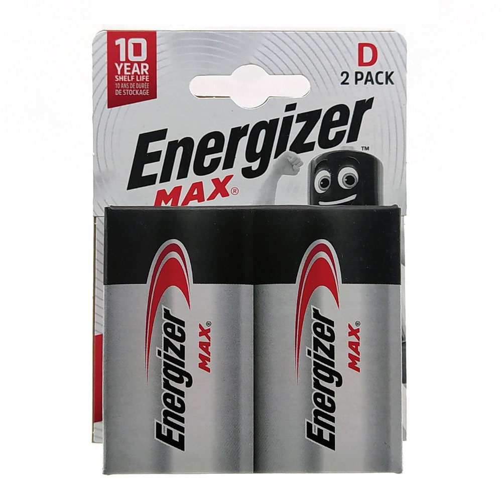 Батарейка (2шт) ENERGIZER LR20 D E95 MAX 1,5В купить на OZON по низкой ...
