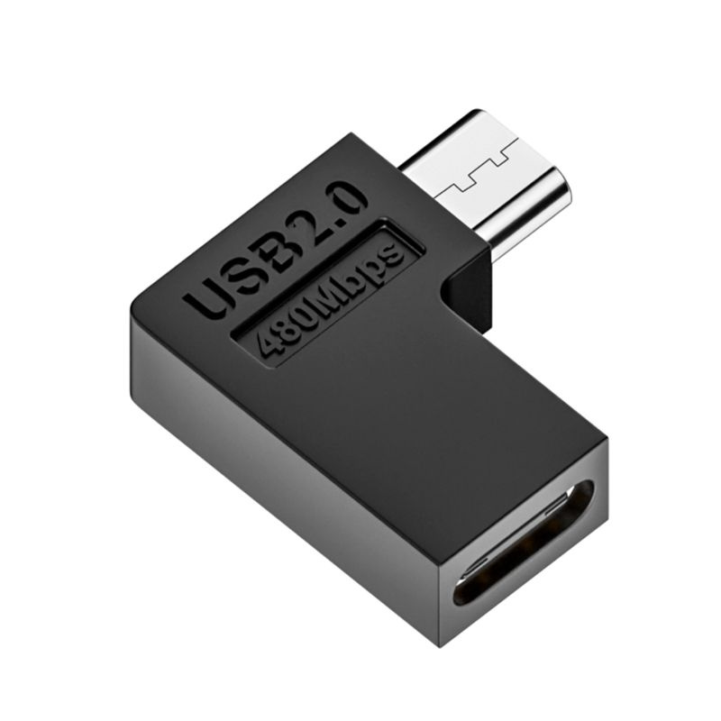 Адаптер Micro Usb To C 90 градусный разъем для передачи данных