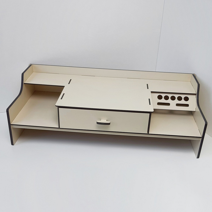 Подставка-органайзер под монитор, бежевая - купить с доставкой по ...