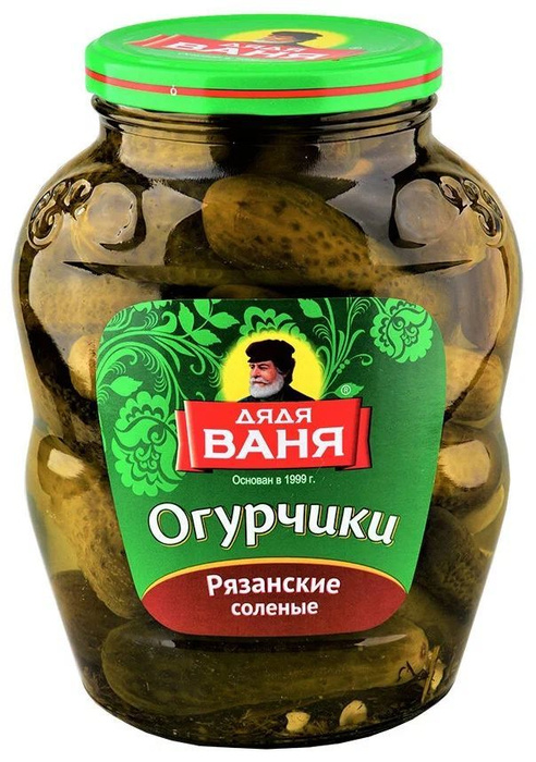 Огурцы соленые Дядя Ваня "Рязанские", 1,8 кг - купить с доставкой по ...