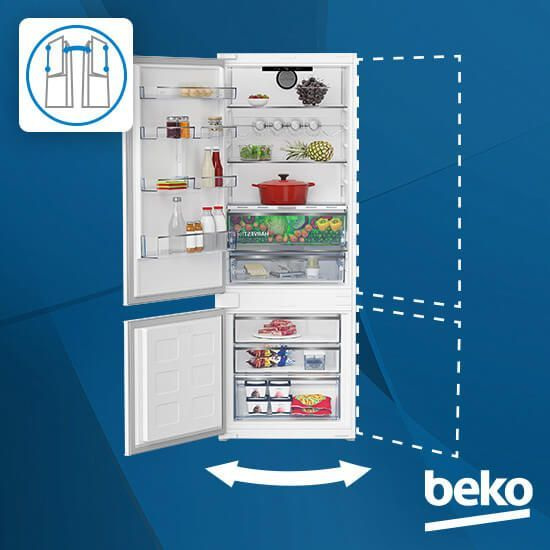 Встраиваемый холодильник Beko BCNA 306E2 S, белый - купить по доступной ...