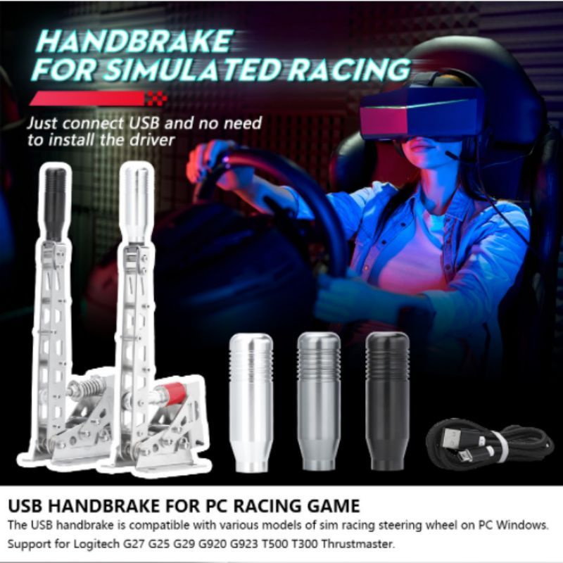 SIM Racing Тормозная система, компьютерный игровой USB-ручник Load Cell ...