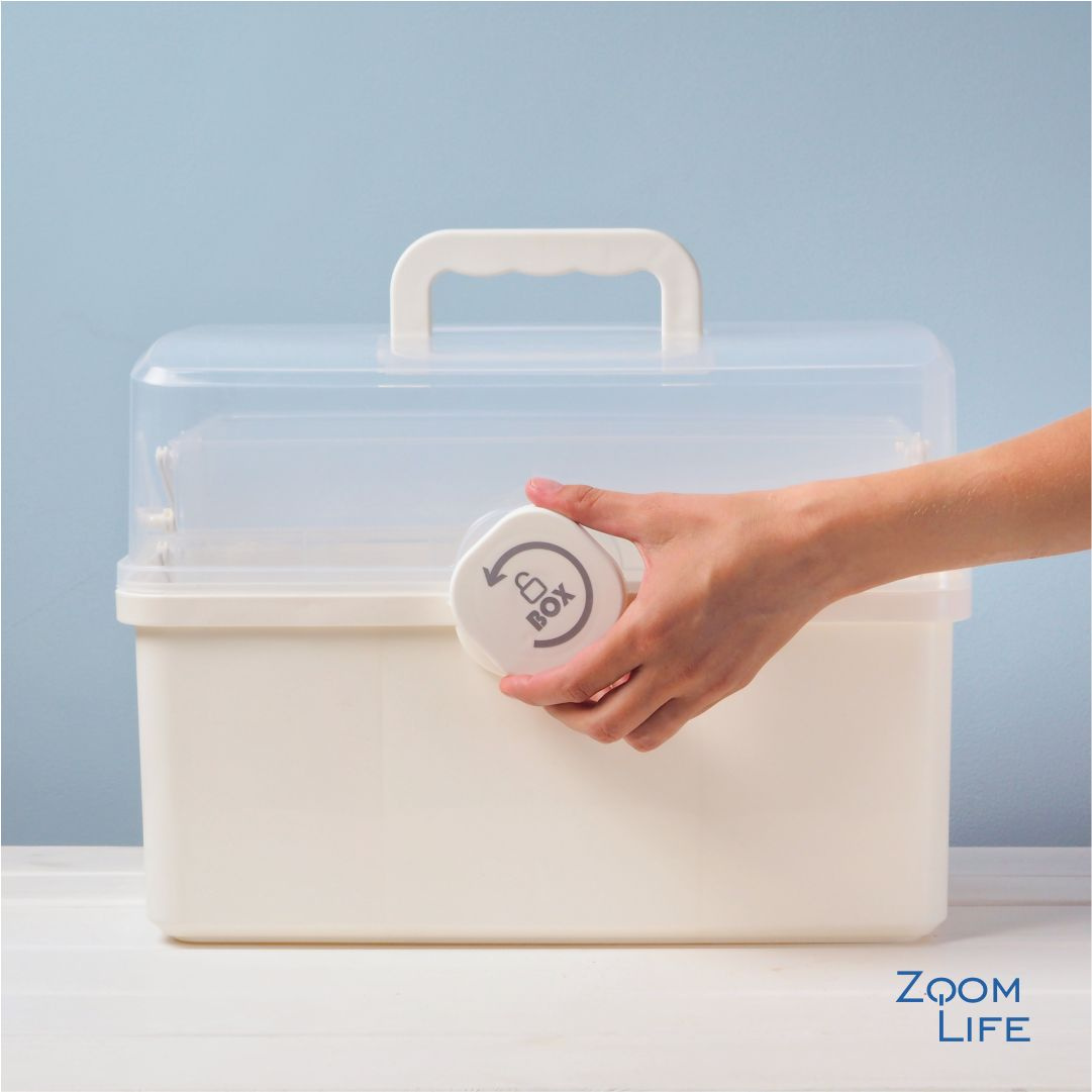 Аптечка домашняя большая ZoomLife контейнер органайзер для хранения ...