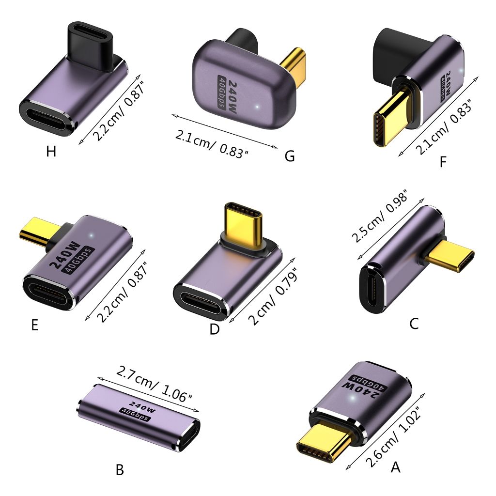 Мультистандартные адаптеры Usb C U образный прямой угловой адаптер типа