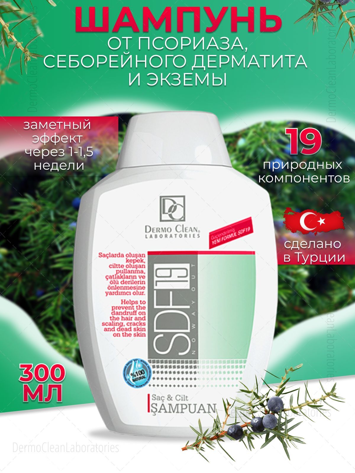 Dermo Clean Laboratories Шампунь для волос, 300 мл купить на OZON по ...