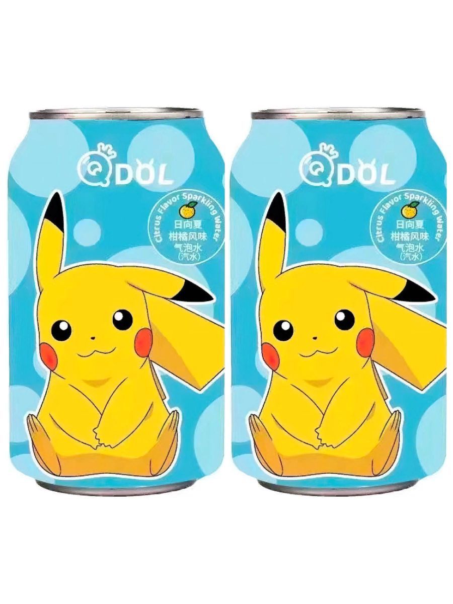 Газированный напиток Qdol Pokemon Citrus Цитрус 330мл х 2шт купить на ...
