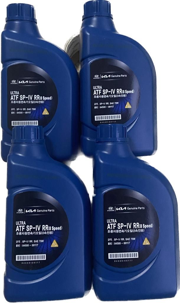 Масло трансмиссионное в АКПП Kia Hyundai ATF SP-IV 1л. 04500-00117 ...