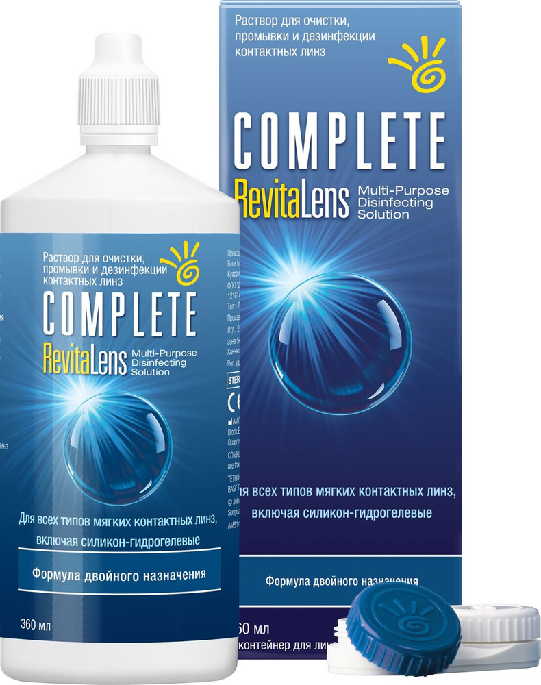 Complete RevitaLens Раствор для контактных линз, 360 мл - купить с ...