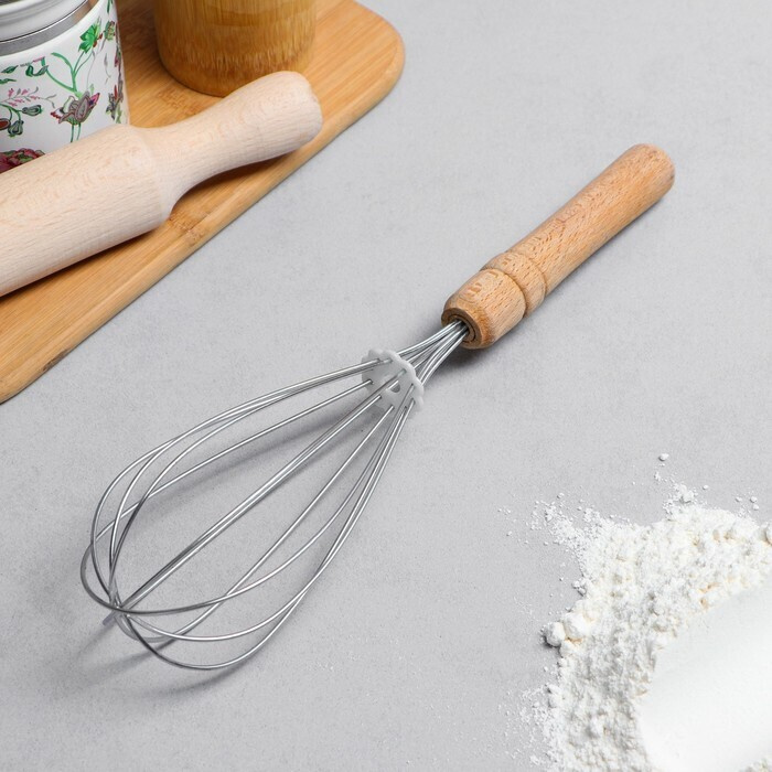 Венчик для взбивания с деревянной ручкой "Славянский", 27 см - купить с ...