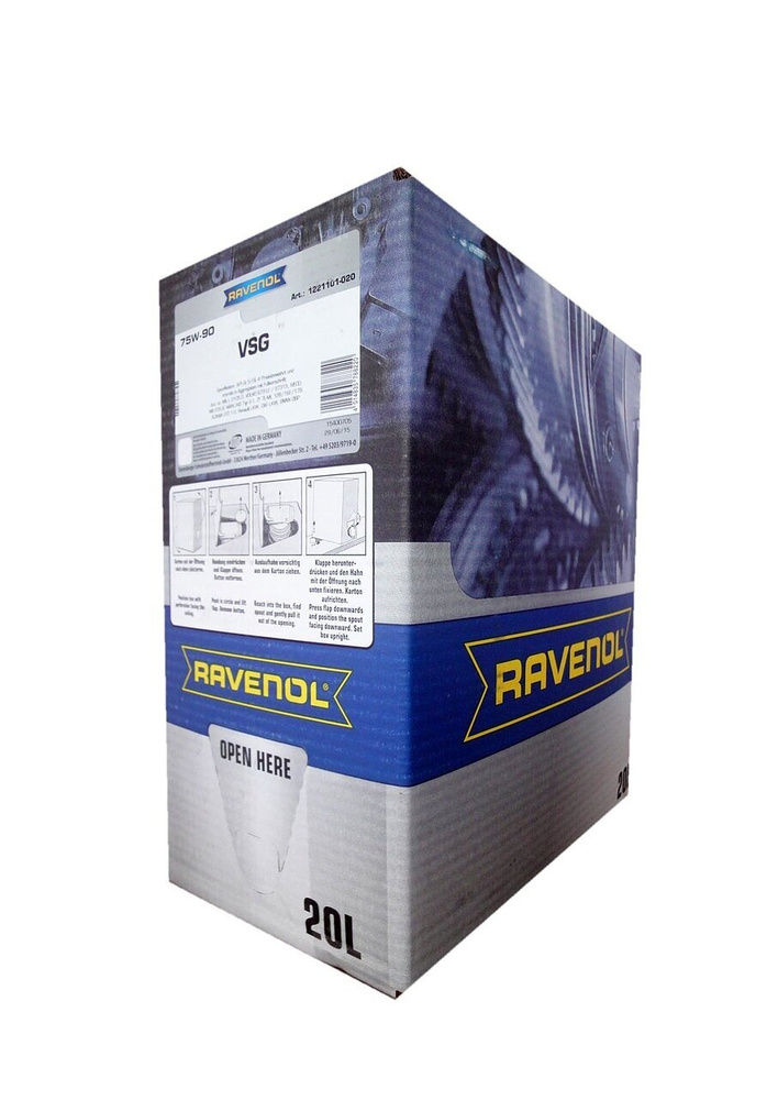 Трансмиссионное масло RAVENOL VSG SAE 75W-90 (20л) ecobox - купить по ...