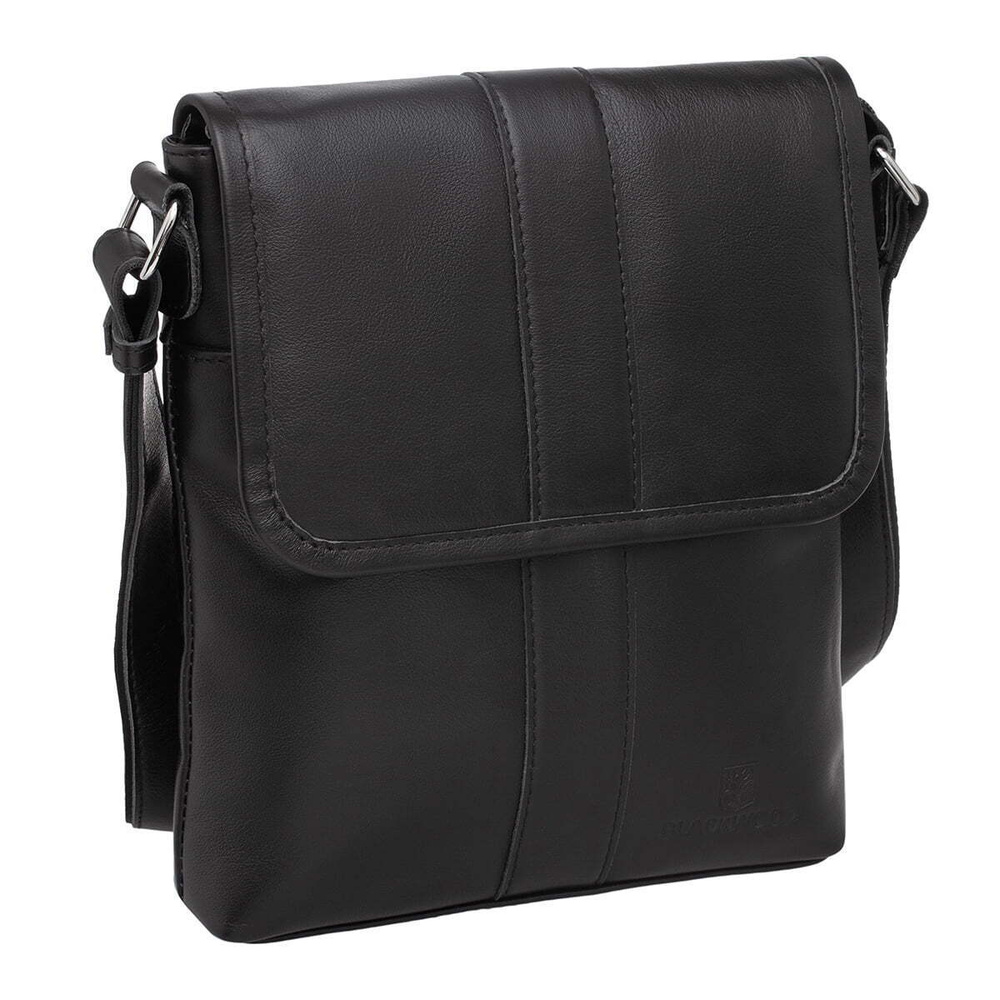 Сумка мужская через плечо BLACKWOOD, натуральная кожа, планшет, для ...
