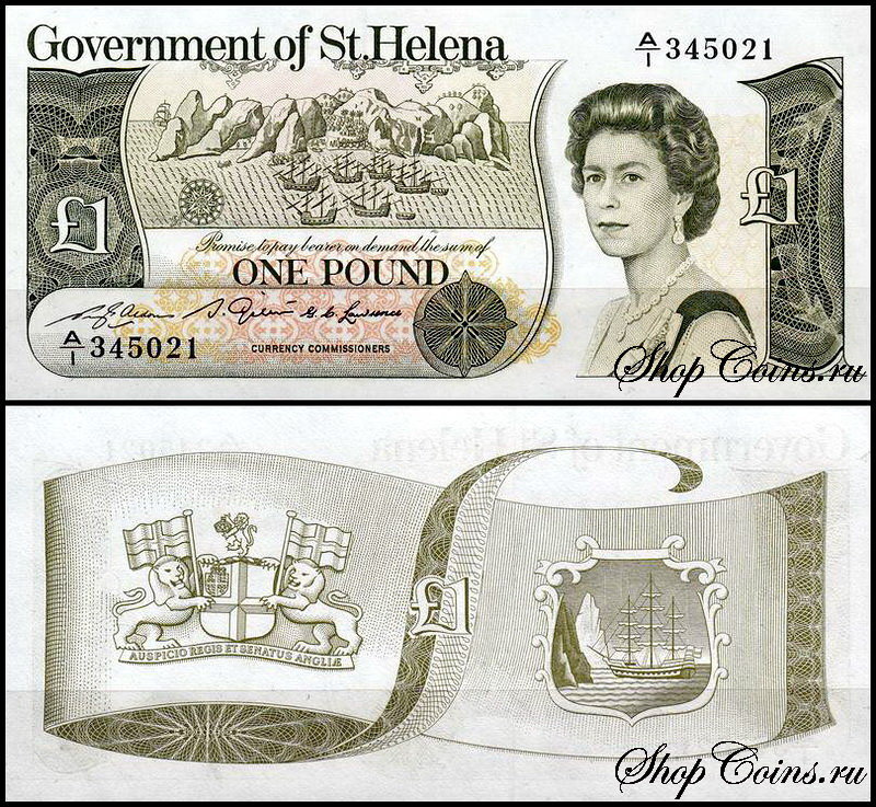 Святой Елены остров 1 фунт 1981 (UNC Pick 9) Подпись 2 купить на OZON по низкой цене (266347233)