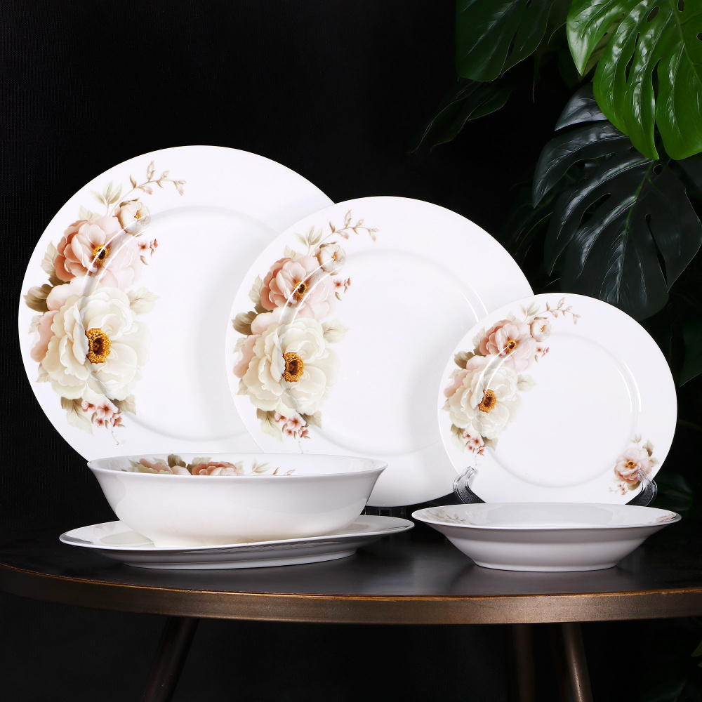 Набор посуды, столовый сервиз MACBETH BONE PORCELAIN PRINC EMIL 21 ...
