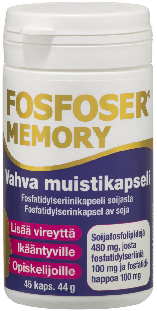 Фосфосер Мемори Fosfoser Memory Фосфатидилхолин, 45 капсул - купить с ...