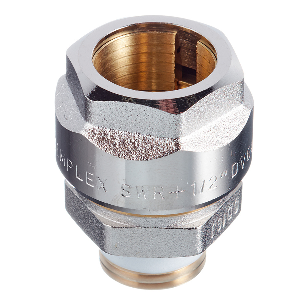 Трубный адаптер Simplex Plus (F13078) 1/2 х G 1/2 НР для стальных труб ...