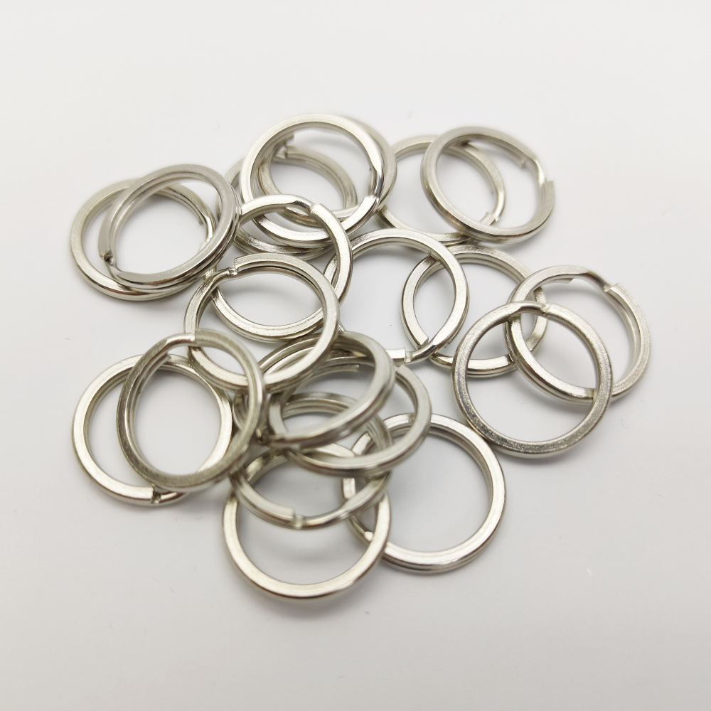 Фурнитура для брелка, кольцо для брелка "Кольцо" серебристый, диаметр ...