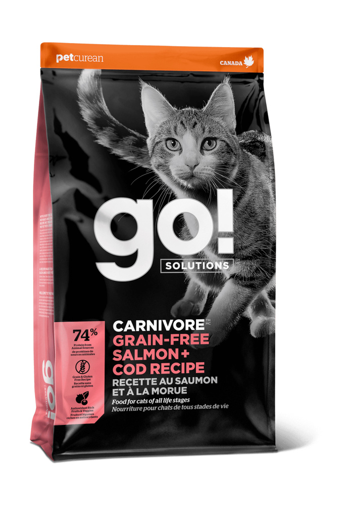 Go! Solutions Carnivore Salmon & Cod Cat - Сухой корм для кошек с ...
