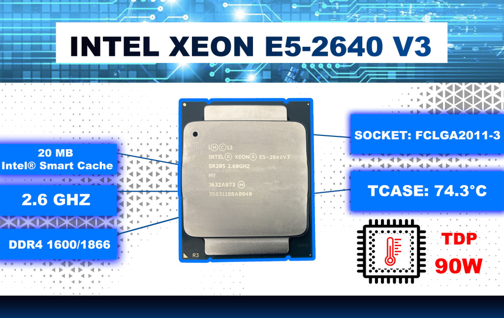 Процессор Intel 00055 Xeon Oem без кулера 8 яд 2 6 ГГц купить по