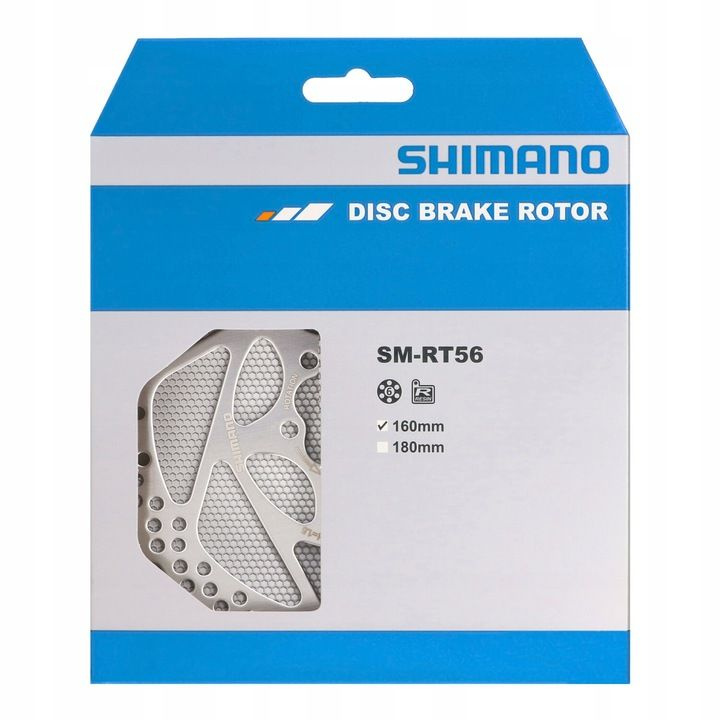 Тормозной диск (ротор) 160мм Shimano SM-RT56 с 6 болтами, индивид ...
