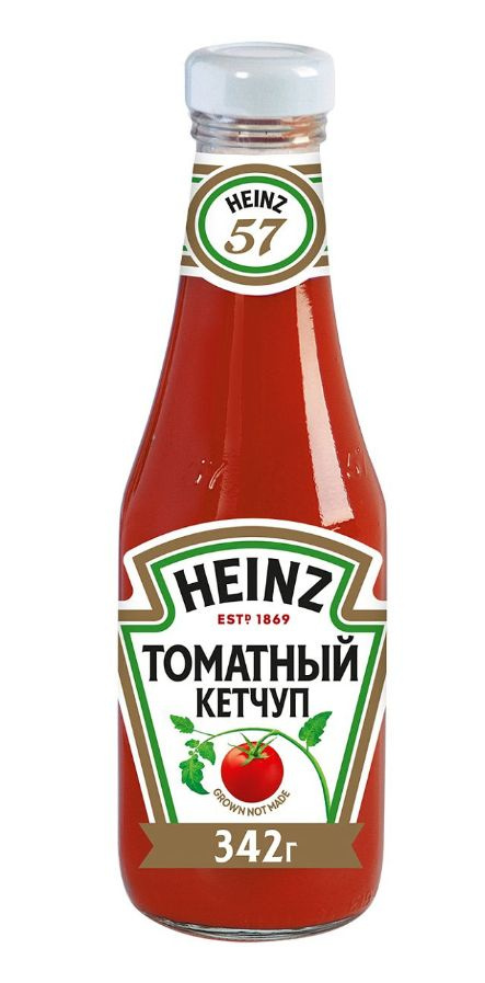 Кетчуп Хайнц Томатный 342г в стеклянной бутылке - купить с доставкой по ...
