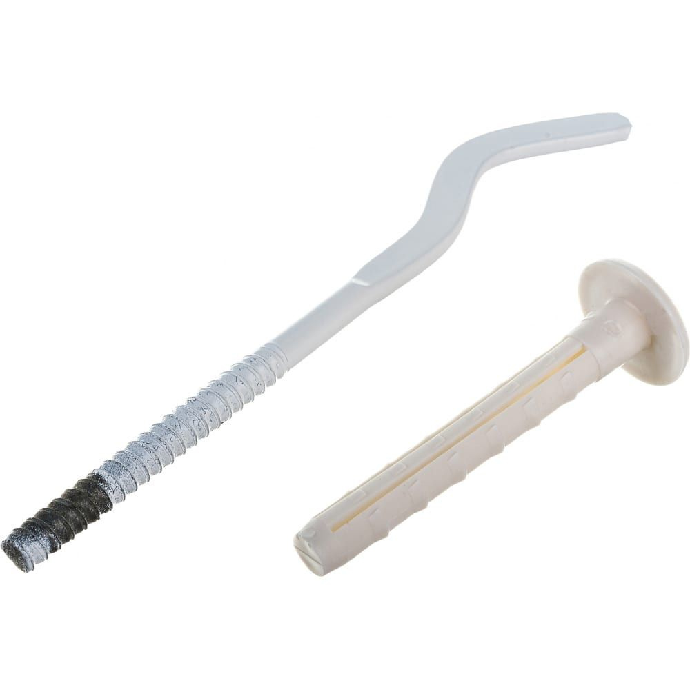 MasterProf Кронштейн для рад. с дюб. диам. 7,5x180 мм белый сплющ., MP-У ИС.030111 - купить с ...