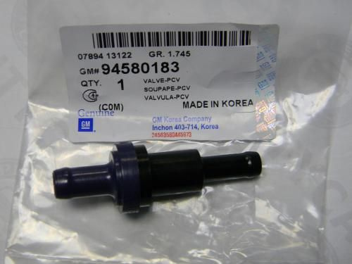 Клапан pcv General Motors 94580183 - GM DAT арт. 94580183 - купить по ...