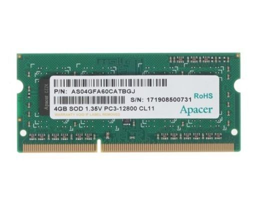 Модуль оперативной памяти Apacer Оперативная память 4gb Ddr3l 1600 So
