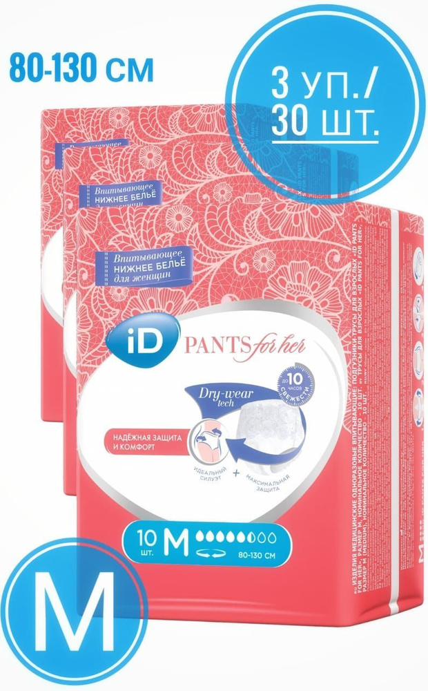 Подгузники трусы для женщин после родов послеродовые впитывающие iD ...