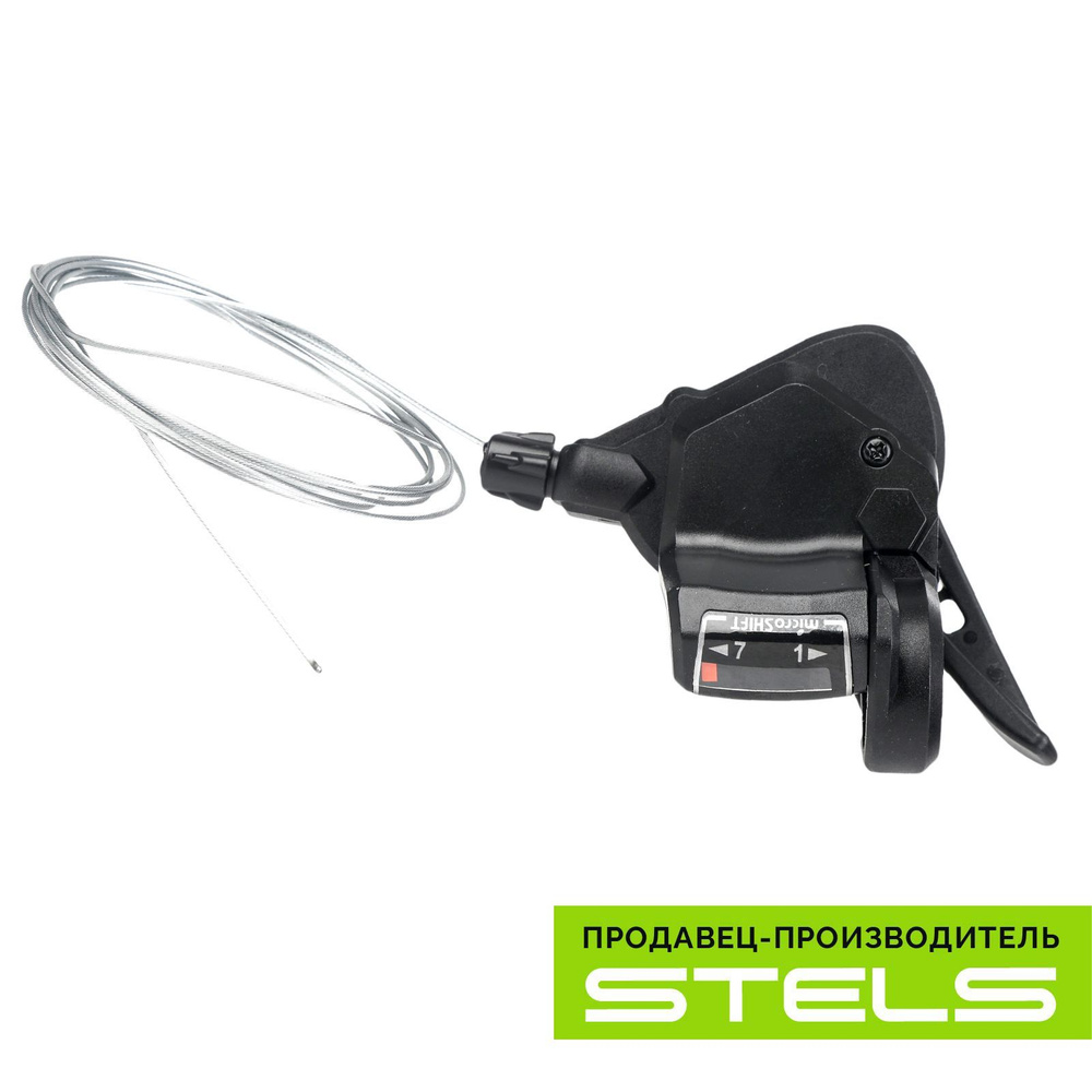 Шифтер/манетка правый Microshift TS38-7R 7-ми скоростной с тросом 2050 мм SuperHIT+ - купить с ...