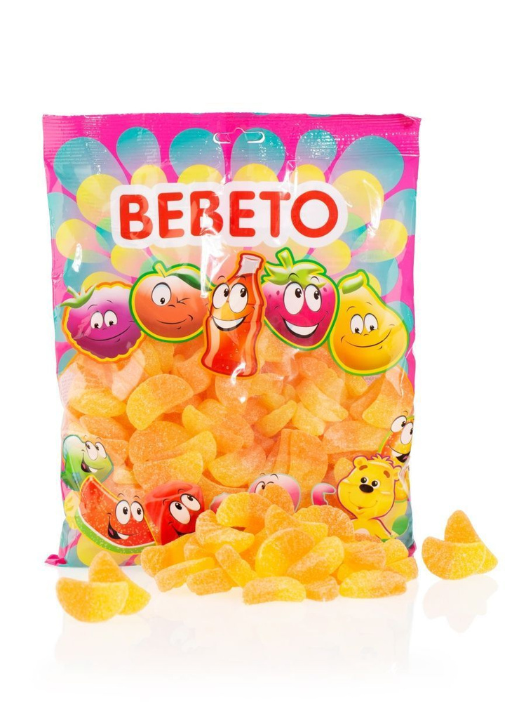 Мармелад жевательный BEBETO ORANGE SLICE со вкусом апельсина и лимона ...
