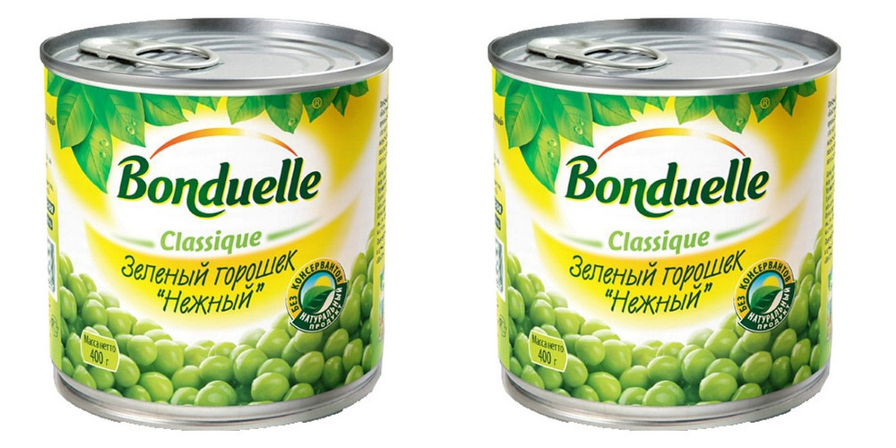 Bonduelle Овощные консервы Горошек нежный, 400 г, 2 шт - купить с доставкой по выгодным ценам в ...