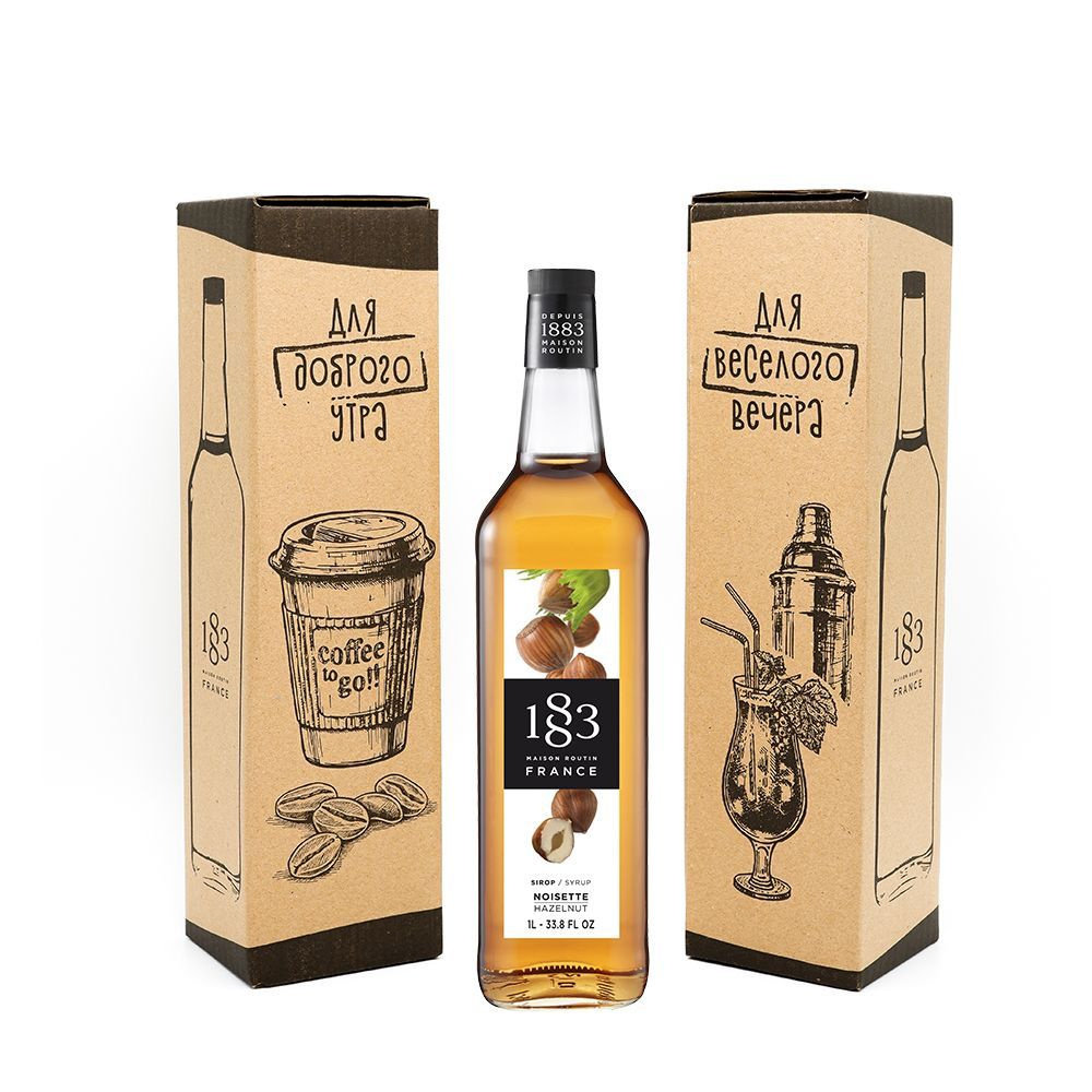 Сироп для кофе и напитков Лесной орех 1л 1883 Maison Routin в фирменной ...