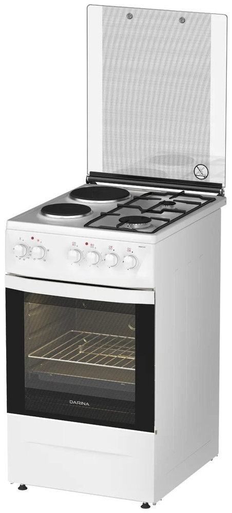 Плита Комбинированная Darina 1D KM 241 337 W белый - купить по выгодной ...