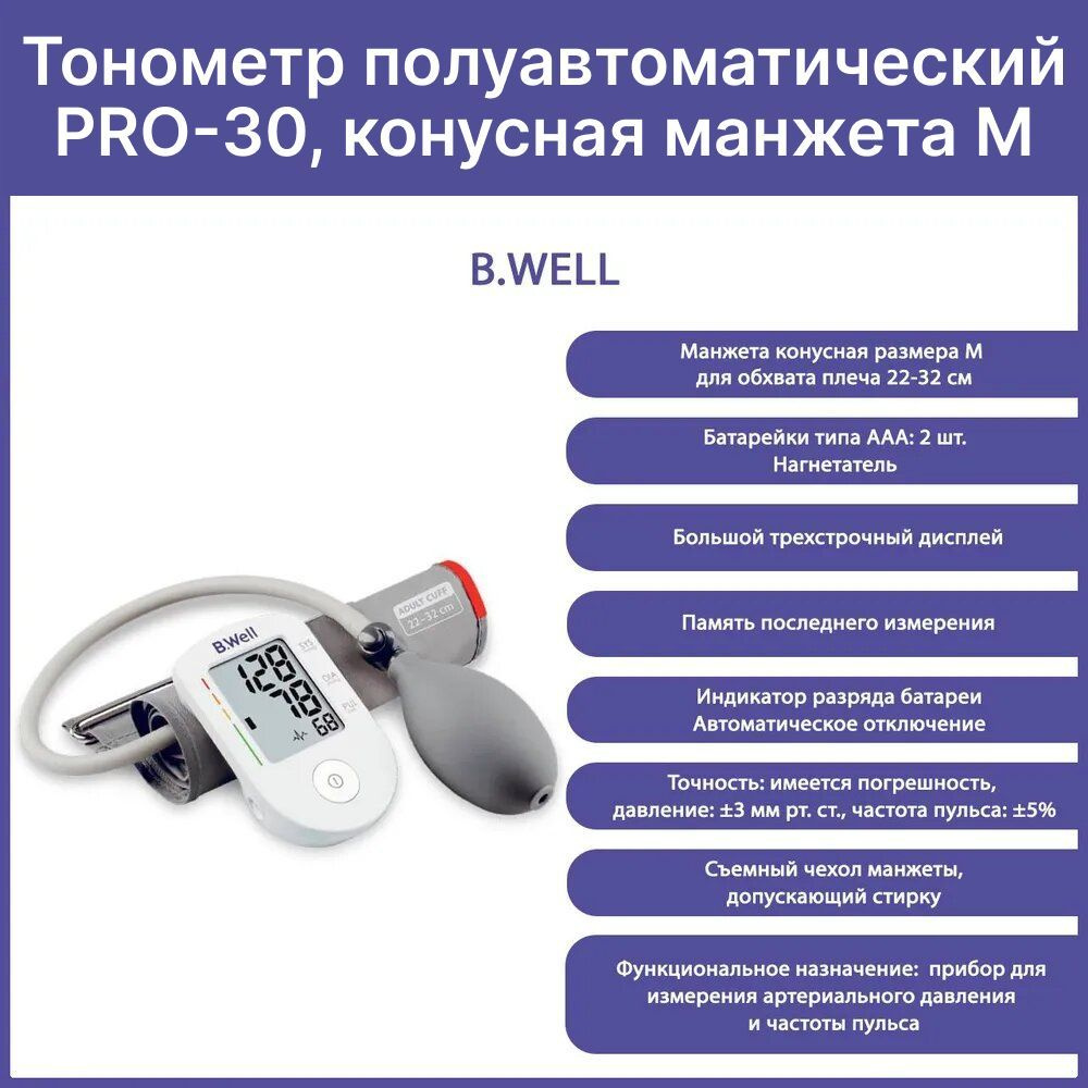Прибор для измерения артериального давления и частоты пульса (тонометр ...