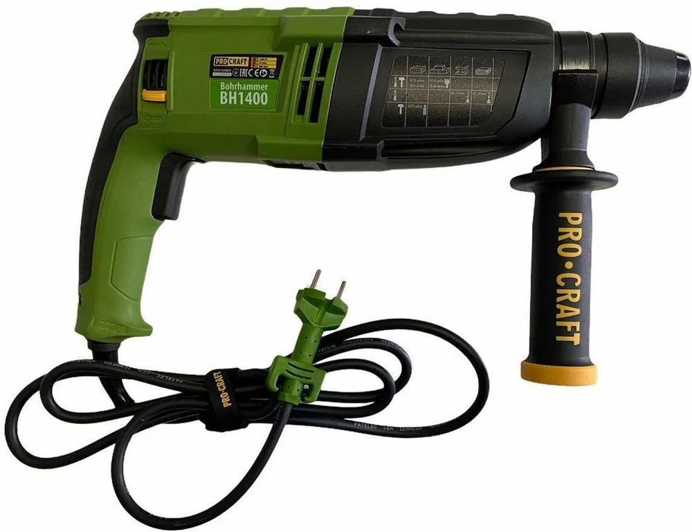 Перфоратор ProCraft BH-1400, 1400 Вт - купить в интернет-магазине OZON с доставкой по России ...