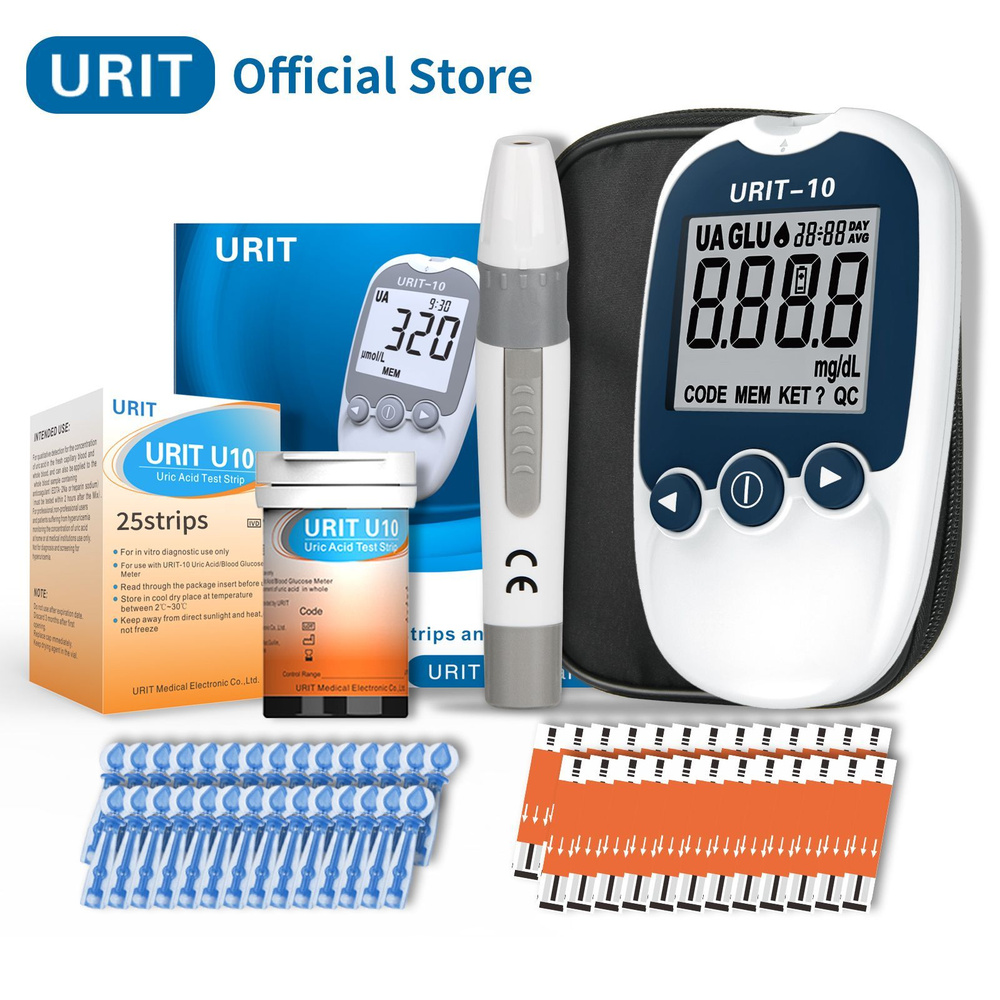 Для тестирования набора URIT-10 на содержание глюкозы в крови и мочевой ...