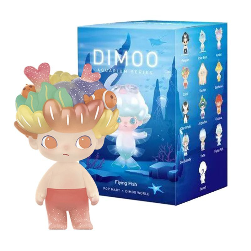 Pop Mart - DIMOO Flying fish Blind Box Collection с12 уникальными ...