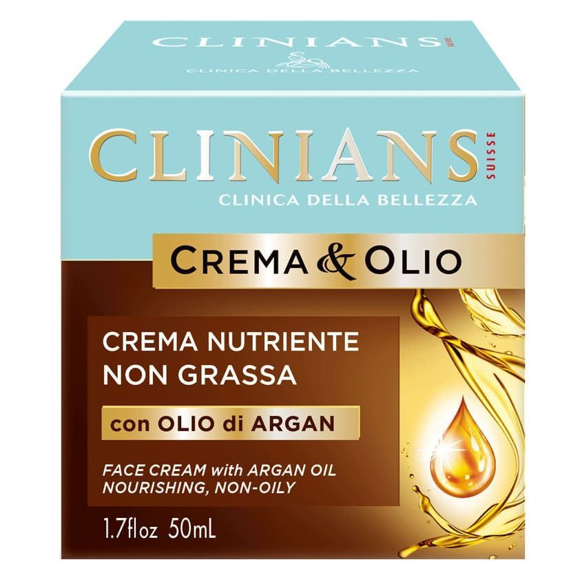 CLINIANS Питательный нежирный крем для лица (CREMA&OLIO Face Cream with ...