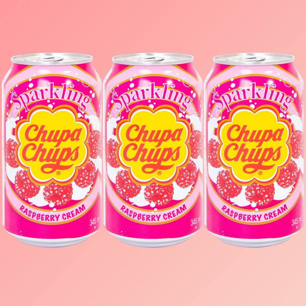 Газированный напиток Chupa Chups Raspberry Cream / Чупа Чупс Малина со ...