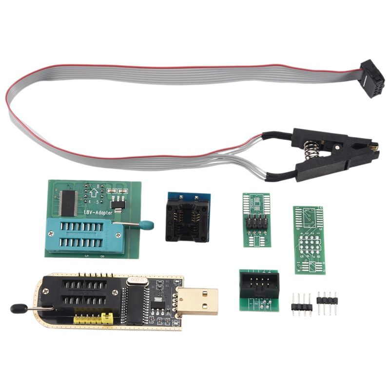 1 компл. CH341A 24 25 Series EEPROM BIOS USB Programmer Test Clip SPI ...
