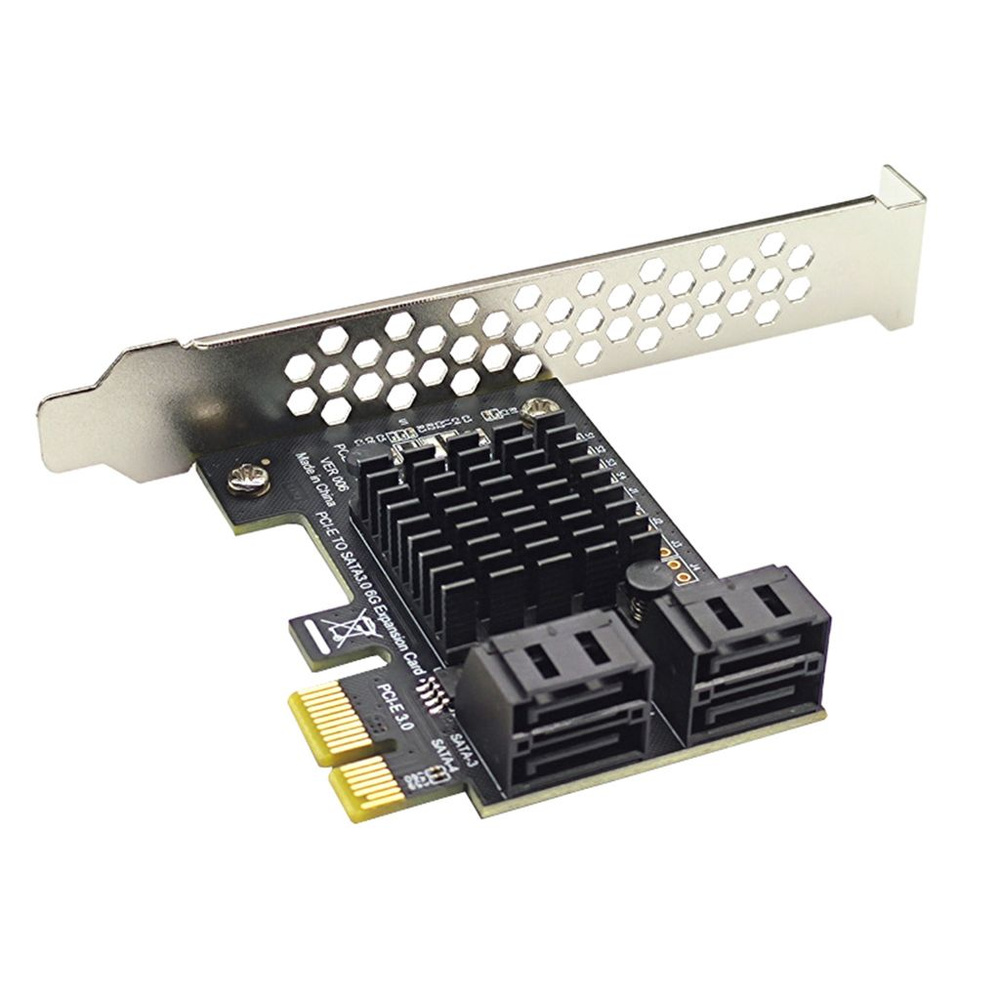 Адаптер ASM1064 SATA PCIe, 4 порта PCI для контроллера Express 3.0 X1 ...