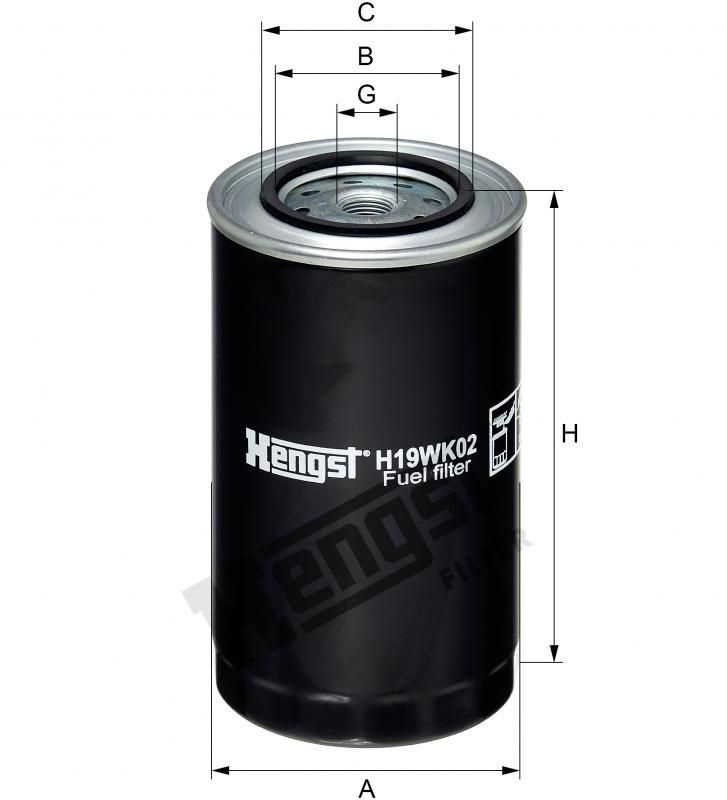 Фильтр топливный hen-H19WK02 - купить по выгодным ценам в интернет ...