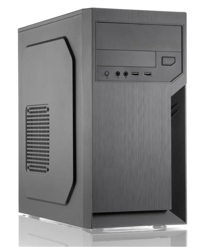 Компьютерный корпус FOXLINE FL-702-FZ450 (FL-702-FZ450) черный - Mini Tower, Micro-ATX, USB 2.0 ...