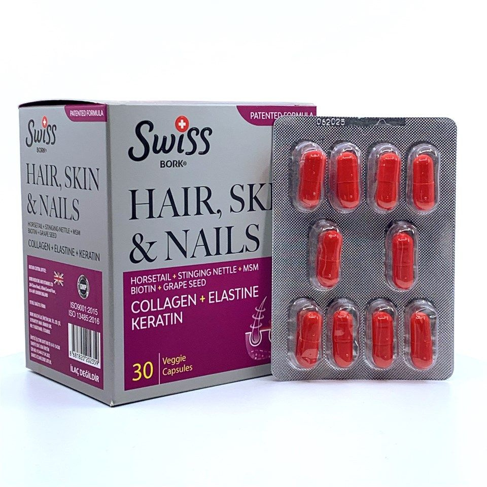 Комплекс Hair, Skin, Nails 30 caps Swiss Bork - купить с доставкой по ...