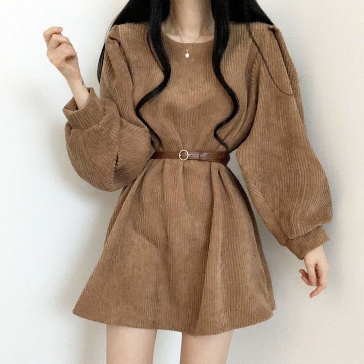 Платье Женский SYJYW светло-коричневый Повседневный Длинный Лавсан Наплечники, размер 44 Без ...