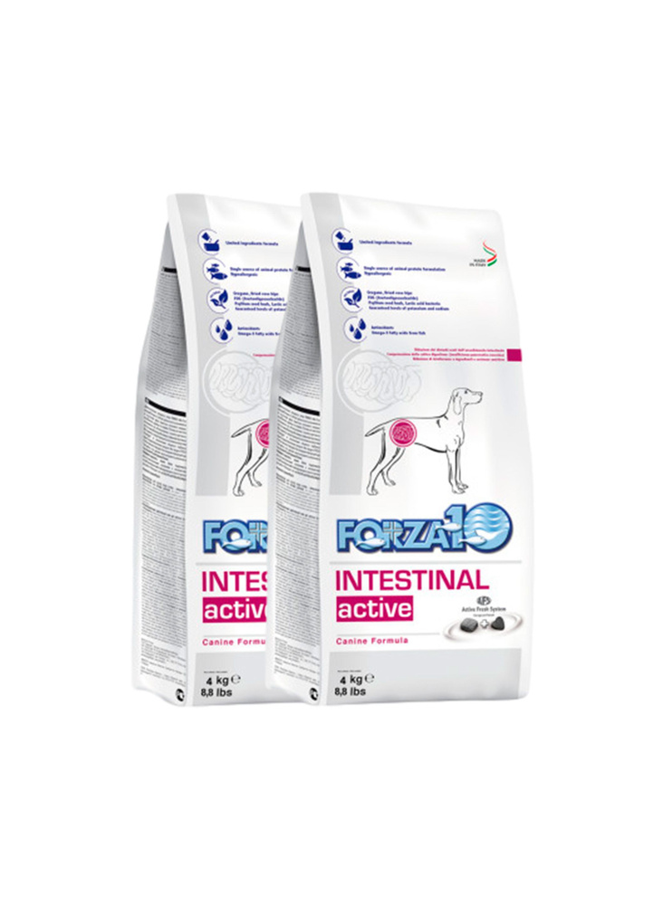 FORZA10 Корм для взрослых собак при проблемах желудочно-кишечного тракта 4 кг х 2 шт. - купить с ...