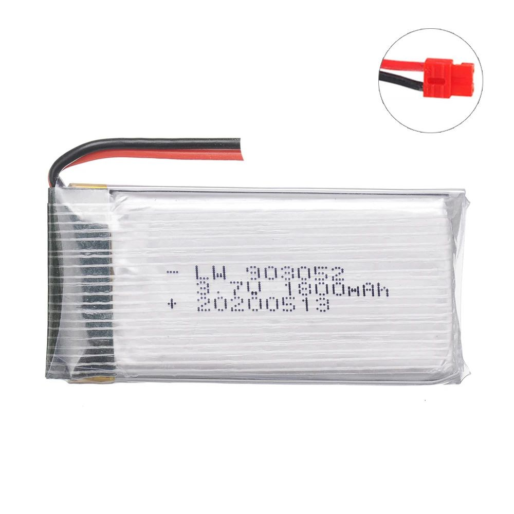 Lipo Аккумулятор 3,7 вольт 1800 мАч для радиоуправляемого дрона SYMA ...