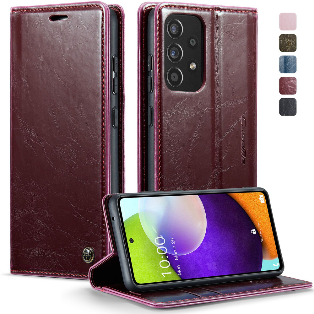 Caseme Кожаный книжка чехол для Samsung Galaxy A52 / A52S (A525 A528 ...