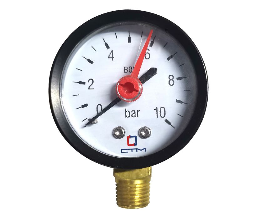 Манометр радиального подключения СТМ 1/4" 10 бар - купить по выгодной ...