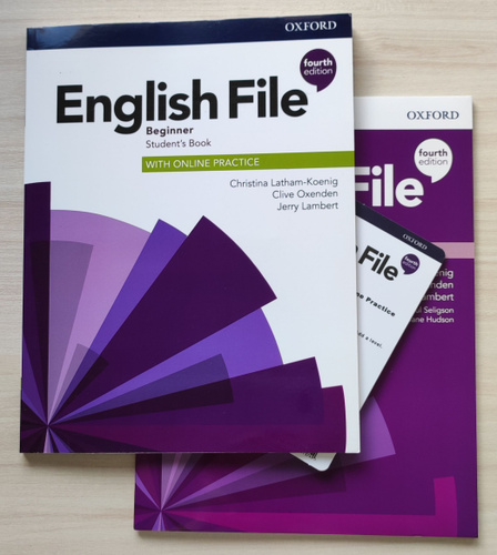 English File Beginner 4th edition+CODE, КОМПЛЕКТ учебник, рабочая ...